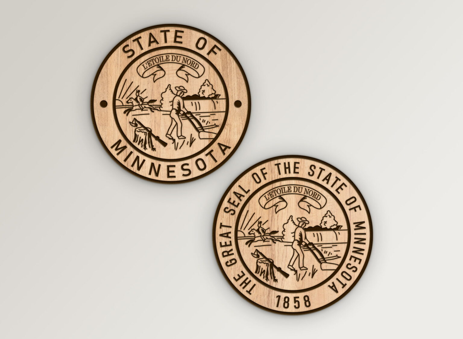 Minnesota Great State Seal (Vintage) Bundle SVG Vector Files | Vector911